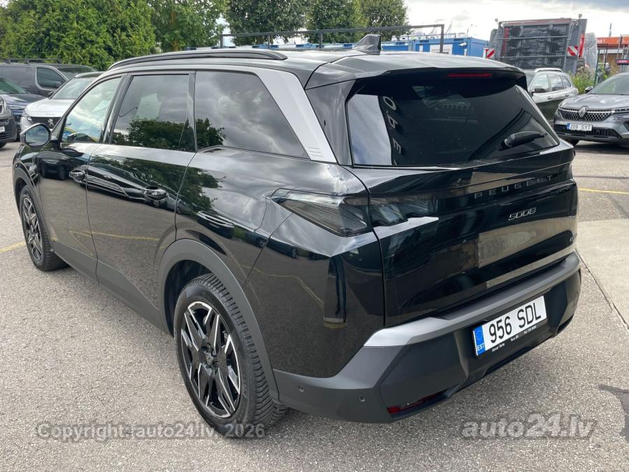 Black Peugeot 5008 2024 in Tartu, with an engine capacity of 1.20 L and mileage of 24 thousand km for 32990 €, photo 9 on AUTOMOTO.COM.LV