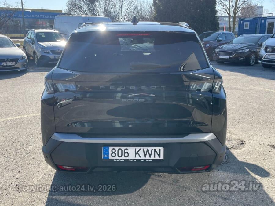 Black Peugeot 5008 2025 in Tartu, with an engine capacity of 1.20 L and mileage of 20 thousand km for 32990 €, photo 6 on AUTOMOTO.COM.LV