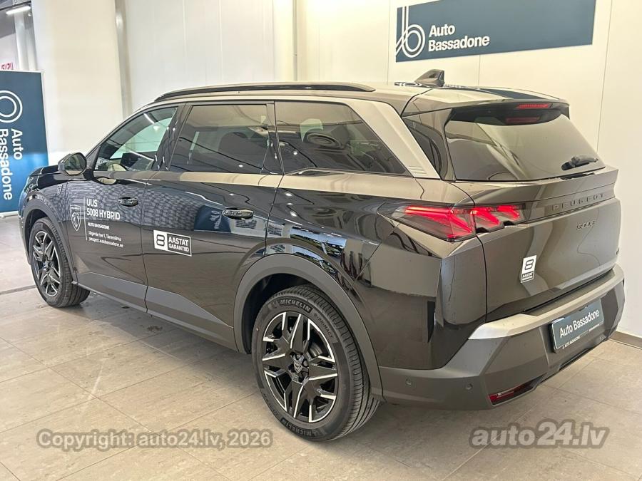 Black Peugeot 5008 2025 in Tallinn, with an engine capacity of 1.20 L and mileage of 7 thousand km for 39900 €, photo 5 on AUTOMOTO.COM.LV