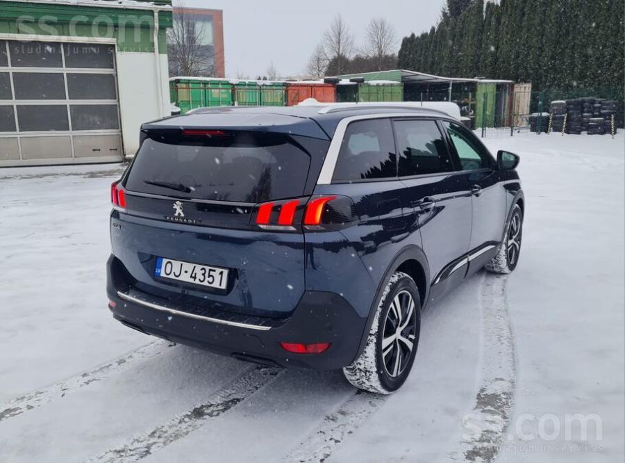 Blue Peugeot 5008 2018 in Jelgava, with an engine capacity of 1.20 L and mileage of 0 thousand km for 13990 €, photo 7 on AUTOMOTO.COM.LV