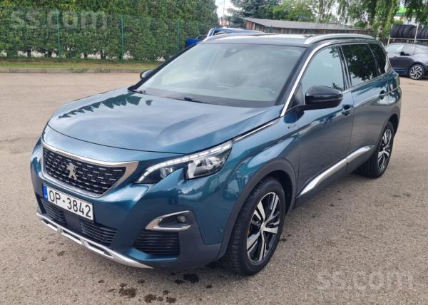 Blue Peugeot 5008 2018 in Jelgava, with an engine capacity of 1.20 L and mileage of 0 thousand km for 11900 €, photo 4 on AUTOMOTO.COM.LV