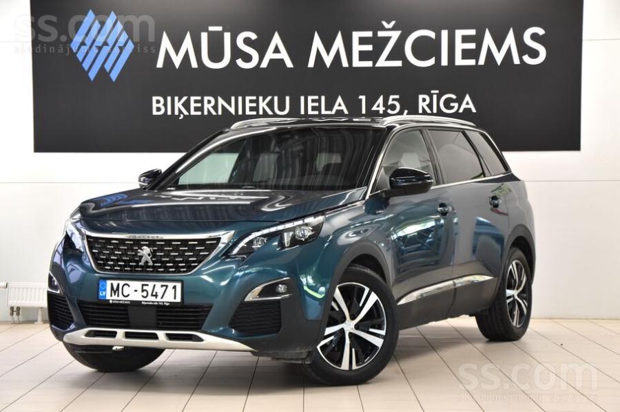 Blue Peugeot 5008 2019 in Riga, with an engine capacity of 1.60 L and mileage of 152 thousand km for 14490 €, photo 1 on AUTOMOTO.COM.LV