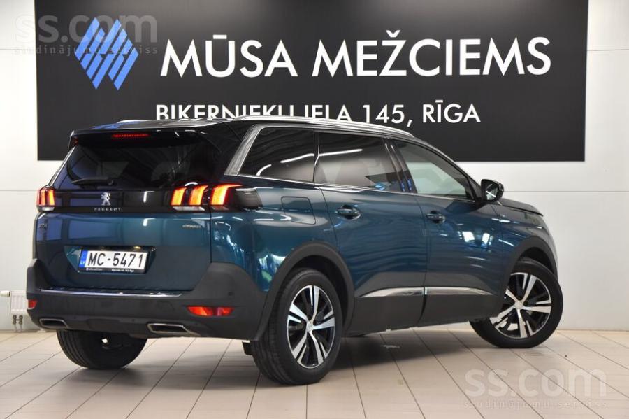 Blue Peugeot 5008 2019 in Riga, with an engine capacity of 1.60 L and mileage of 152 thousand km for 14490 €, photo 7 on AUTOMOTO.COM.LV