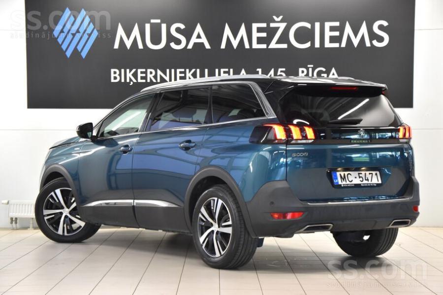 Blue Peugeot 5008 2019 in Riga, with an engine capacity of 1.60 L and mileage of 152 thousand km for 14490 €, photo 9 on AUTOMOTO.COM.LV