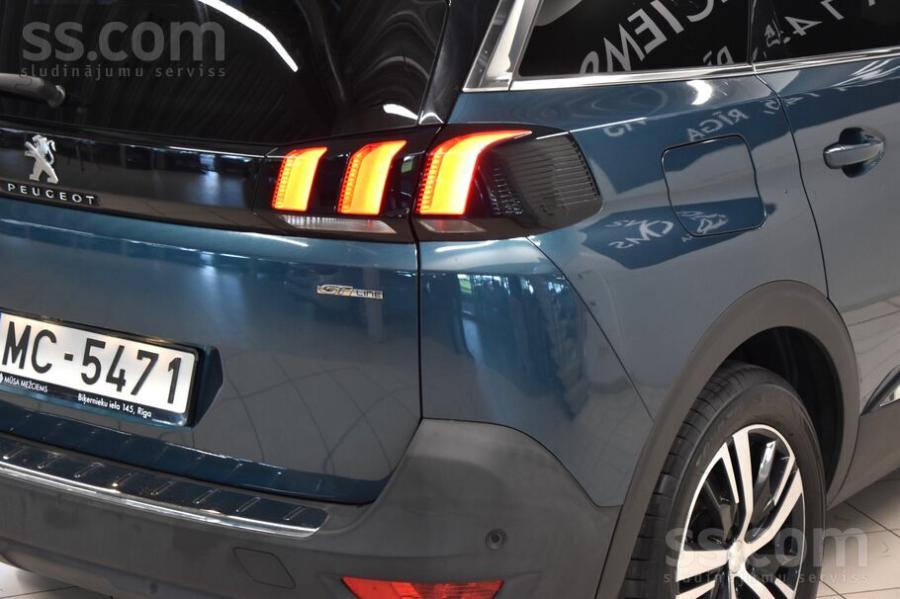 Blue Peugeot 5008 2019 in Riga, with an engine capacity of 1.60 L and mileage of 152 thousand km for 14490 €, photo 10 on AUTOMOTO.COM.LV