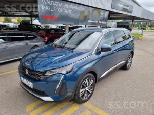 Blue Peugeot 5008 2021 in Riga, with an engine capacity of 1.50 L and mileage of 136 thousand km for 17700 €, photo  on AUTOMOTO.COM.LV