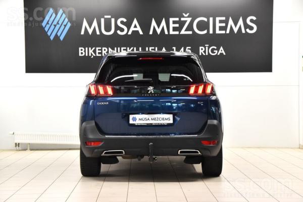 Blue Peugeot 5008 2024 in Riga, with an engine capacity of 1.20 L and mileage of 111 thousand km for 24500 €, photo 7 on AUTOMOTO.COM.LV