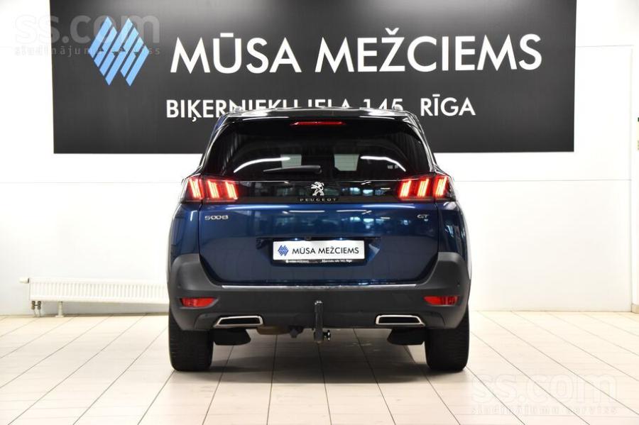 Blue Peugeot 5008 2024 in Riga, with an engine capacity of 1.20 L and mileage of 111 thousand km for 24500 €, photo 8 on AUTOMOTO.COM.LV