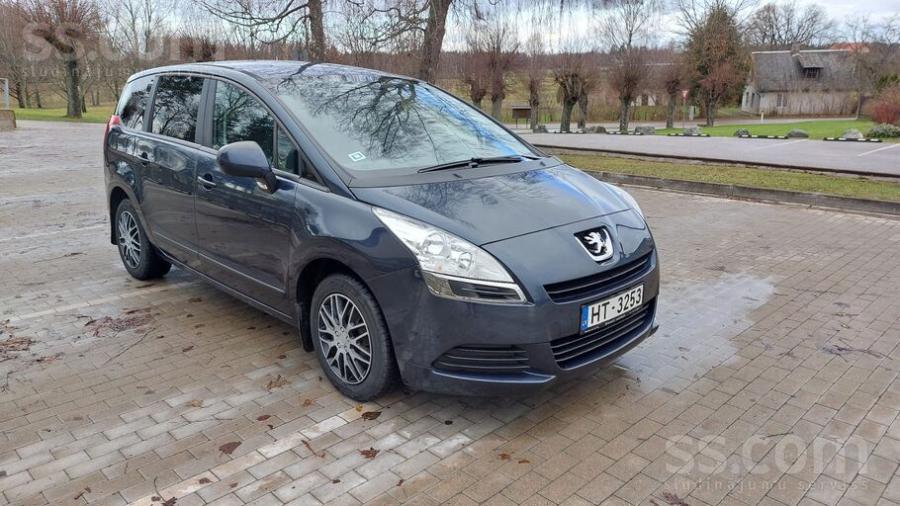 Blue Peugeot 5008 2011 in Riga, with an engine capacity of 1.60 L and mileage of 290 thousand km for 2800 €, photo 1 on AUTOMOTO.COM.LV