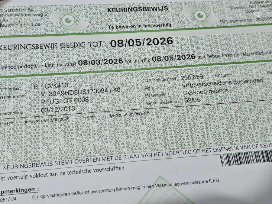 Zils Peugeot 5008 2013 Šauļi, ar dzinēja tilpumu 1.60 L un nobraukumu 223 tūkst. km par 5350 €, foto 31 vietnē AUTOMOTO.COM.LV