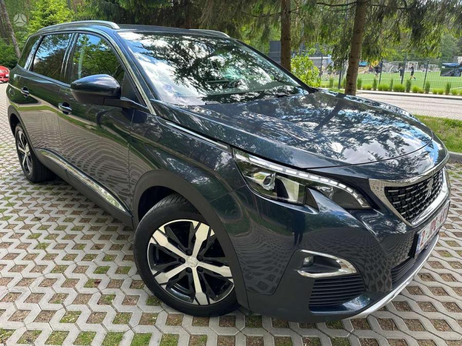 Blue Peugeot 5008 2018 in Vilnius, with an engine capacity of 1.20 L and mileage of 185 thousand km for 8999 €, photo 13 on AUTOMOTO.COM.LV