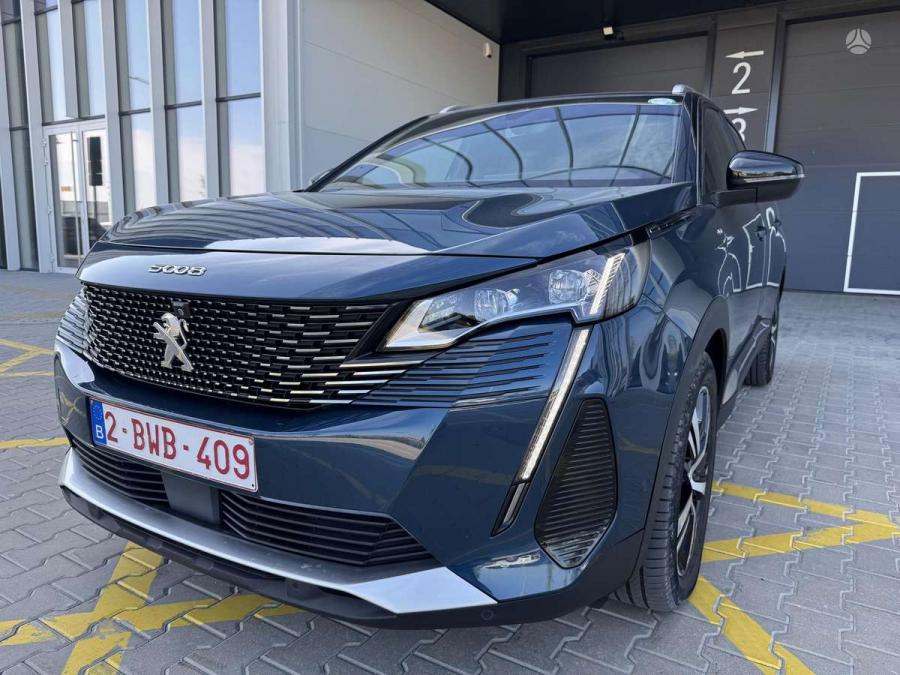 Blue Peugeot 5008 2022 in Vilnius, with an engine capacity of 1.50 L and mileage of 138 thousand km for 21660 €, photo 1 on AUTOMOTO.COM.LV