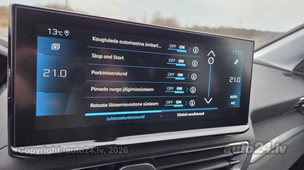 Zils Peugeot 5008 2022 Tallina, ar dzinēja tilpumu 1.50 L un nobraukumu 100 tūkst. km par 24000 €, foto 9 vietnē AUTOMOTO.COM.LV