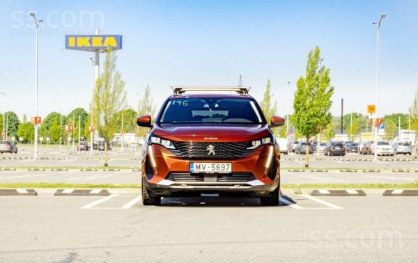 Brown Peugeot 5008 2021 in Riga, with an engine capacity of 1.50 L and mileage of 121 thousand km for 16690 €, photo 4 on AUTOMOTO.COM.LV