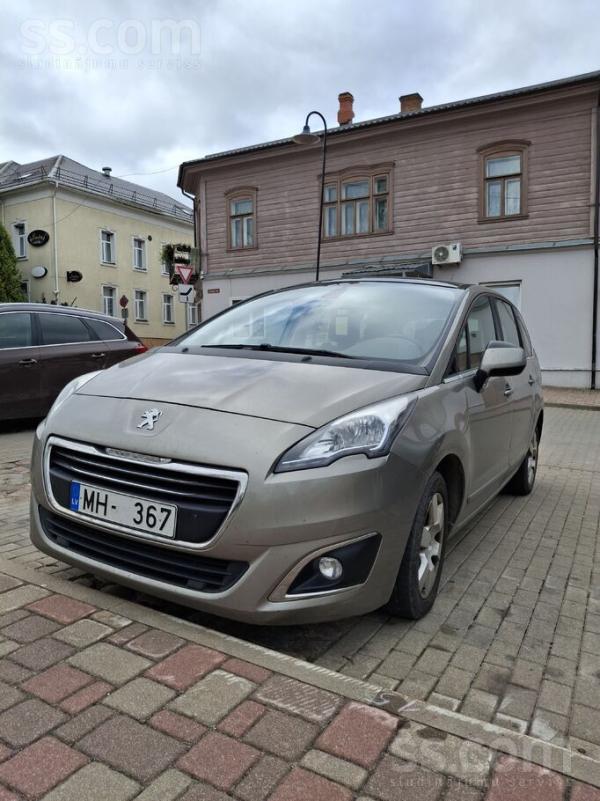Brown Peugeot 5008 2016 in Rezekne, with an engine capacity of 1.60 L and mileage of 295 thousand km for 5500 €, photo 3 on AUTOMOTO.COM.LV