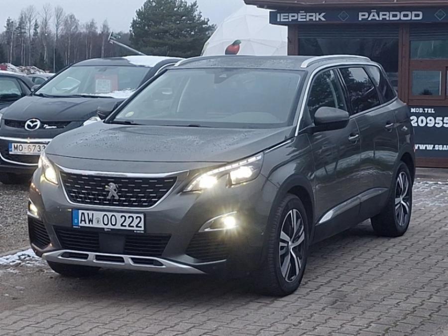 Zaļš Peugeot 5008 2018 Rīga, ar dzinēja tilpumu 1.50 L un nobraukumu 245 tūkst. km par 14500 €, foto 1 vietnē AUTOMOTO.COM.LV