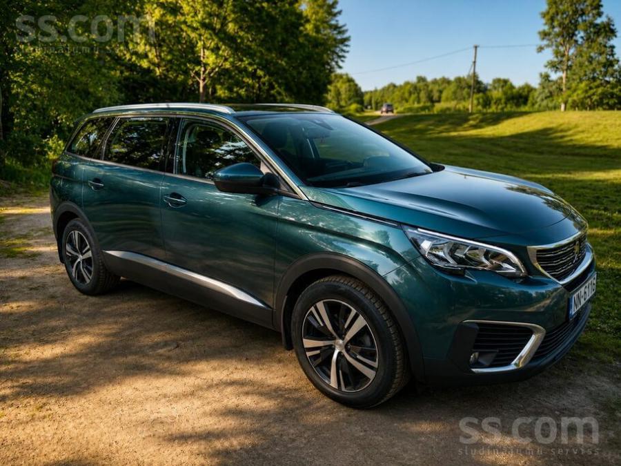Zaļš Peugeot 5008 2018 Rēzekne, ar dzinēja tilpumu 1.50 L un nobraukumu 77 tūkst. km par 11800 €, foto 1 vietnē AUTOMOTO.COM.LV