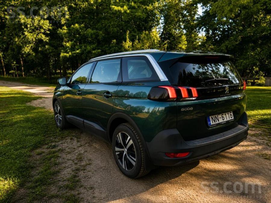 Zaļš Peugeot 5008 2018 Rēzekne, ar dzinēja tilpumu 1.50 L un nobraukumu 77 tūkst. km par 11800 €, foto 5 vietnē AUTOMOTO.COM.LV