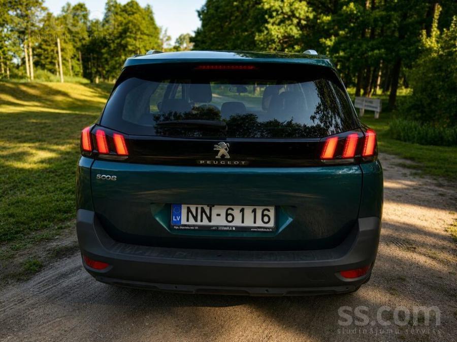 Zaļš Peugeot 5008 2018 Rēzekne, ar dzinēja tilpumu 1.50 L un nobraukumu 77 tūkst. km par 11800 €, foto 6 vietnē AUTOMOTO.COM.LV