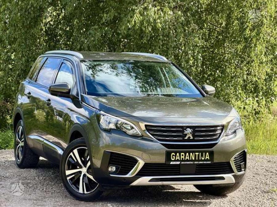 Green Peugeot 5008 2018 in Siauliai, with an engine capacity of 1.50 L and mileage of 195 thousand km for 14400 €, photo 1 on AUTOMOTO.COM.LV
