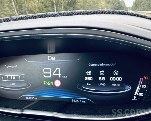 Зеленый Пежо 5008 2019 в Мадона, объемом двигателя 1.20 л и пробегом 84 тыс. км за 11900 €, фото 6 на AUTOMOTO.COM.LV