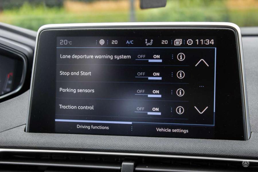 Zaļš Peugeot 5008 2020 Kauņa, ar dzinēja tilpumu 1.50 L un nobraukumu 118 tūkst. km par 14300 €, foto 16 vietnē AUTOMOTO.COM.LV