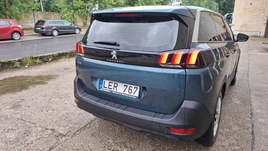 Zaļš Peugeot 5008 2019 Viļņa, ar dzinēja tilpumu 1.20 L un nobraukumu 130 tūkst. km par 7900 €, foto 7 vietnē AUTOMOTO.COM.LV