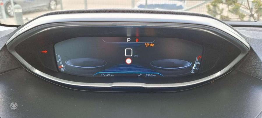 Pelēks Peugeot 5008 2017 Šauļi, ar dzinēja tilpumu 1.60 L un nobraukumu 177 tūkst. km par 12200 €, foto 19 vietnē AUTOMOTO.COM.LV