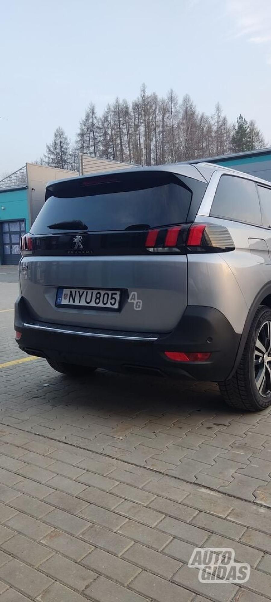 Pelēks Peugeot 5008 2017 Viļņa, ar dzinēja tilpumu 1.20 L un nobraukumu 135 tūkst. km par 10700 €, foto 23 vietnē AUTOMOTO.COM.LV