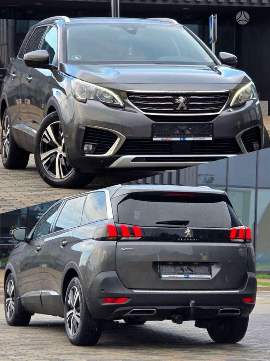 Grey Peugeot 5008 2017 in Siauliai, with an engine capacity of 2.00 L and mileage of 225 thousand km for 12800 €, photo 17 on AUTOMOTO.COM.LV