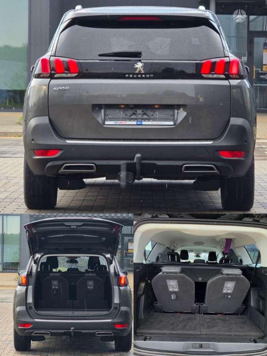 Grey Peugeot 5008 2017 in Siauliai, with an engine capacity of 2.00 L and mileage of 225 thousand km for 12800 €, photo 18 on AUTOMOTO.COM.LV