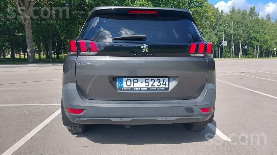 Pelēks Peugeot 5008 2018 Alūksne, ar dzinēja tilpumu 1.20 L un nobraukumu 0 tūkst. km par 8950 €, foto 12 vietnē AUTOMOTO.COM.LV