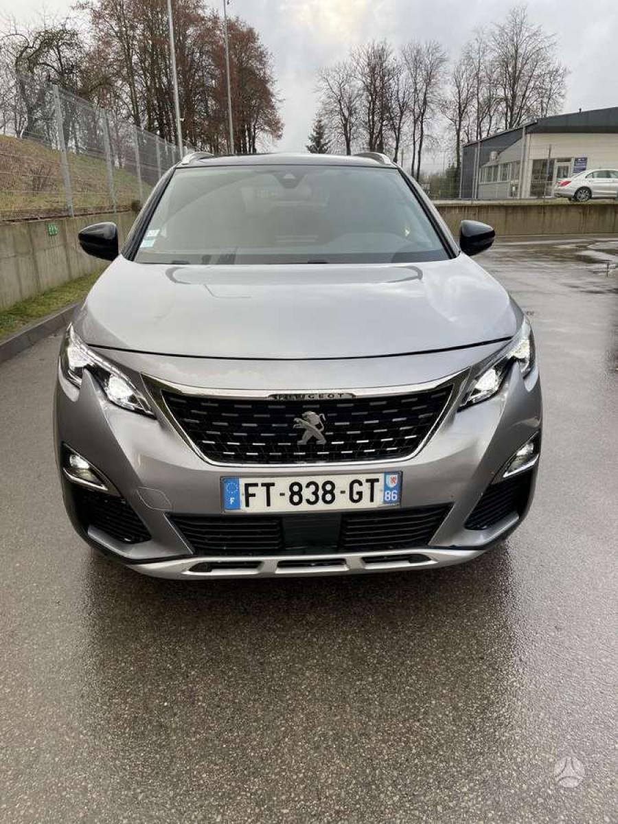 Pelēks Peugeot 5008 2019 Raseiniai, ar dzinēja tilpumu 1.50 L un nobraukumu 140 tūkst. km par 12600 €, foto 2 vietnē AUTOMOTO.COM.LV