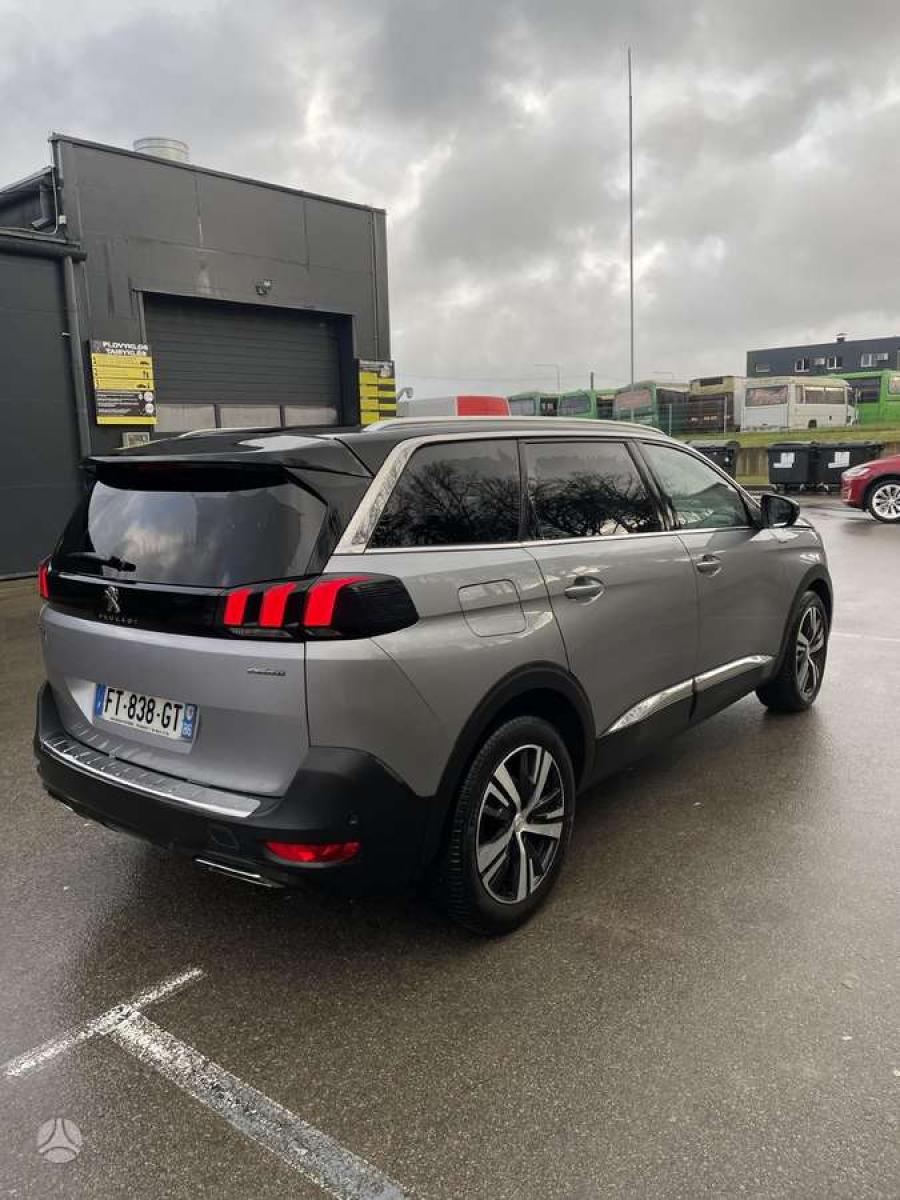 Pelēks Peugeot 5008 2019 Raseiniai, ar dzinēja tilpumu 1.50 L un nobraukumu 140 tūkst. km par 12600 €, foto 6 vietnē AUTOMOTO.COM.LV