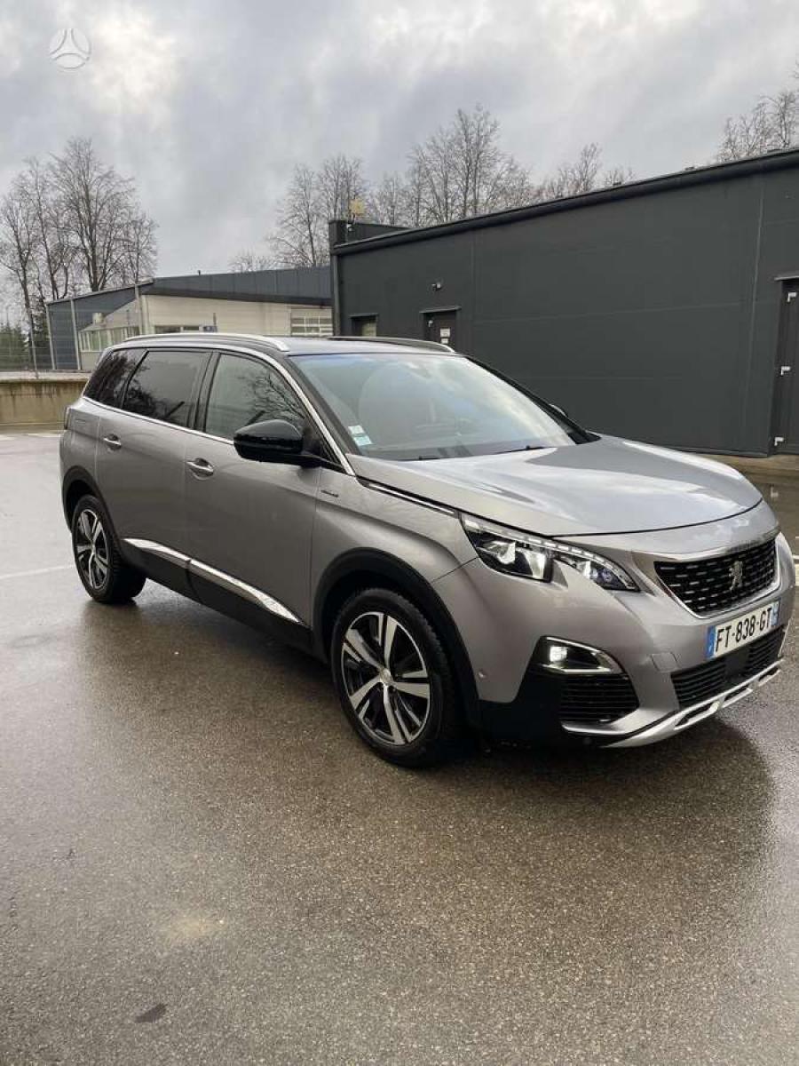 Pelēks Peugeot 5008 2019 Raseiniai, ar dzinēja tilpumu 1.50 L un nobraukumu 140 tūkst. km par 12600 €, foto 8 vietnē AUTOMOTO.COM.LV