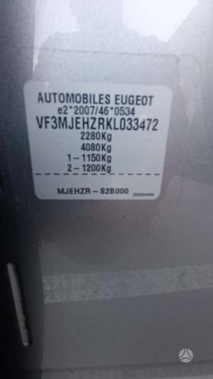 Pelēks Peugeot 5008 2019 Gargždai, ar dzinēja tilpumu 2.00 L un nobraukumu 280 tūkst. km par 14900 €, foto 45 vietnē AUTOMOTO.COM.LV