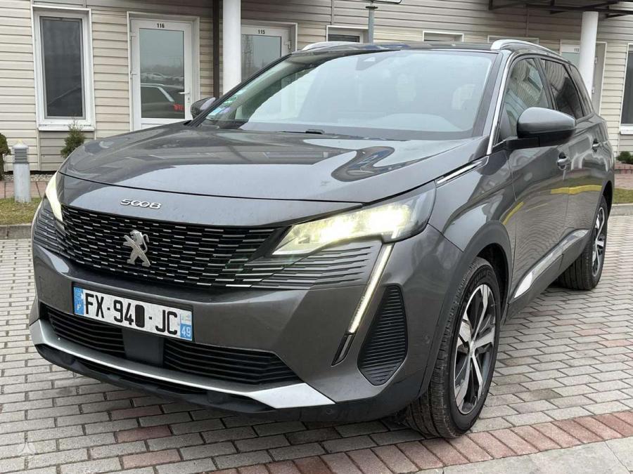 Pelēks Peugeot 5008 2021 Viļņa, ar dzinēja tilpumu 1.20 L un nobraukumu 218 tūkst. km par 13068 €, foto 1 vietnē AUTOMOTO.COM.LV