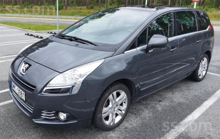 Grey Peugeot 5008 2010 in Riga, with an engine capacity of 2.00 L and mileage of 355 thousand km for 2000 €, photo 3 on AUTOMOTO.COM.LV