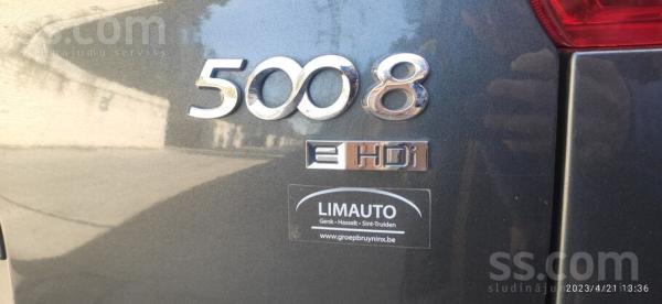Серый Пежо 5008 2012 в Рига, объемом двигателя 1.60 л и пробегом 265 тыс. км за 3900 €, фото 6 на AUTOMOTO.COM.LV