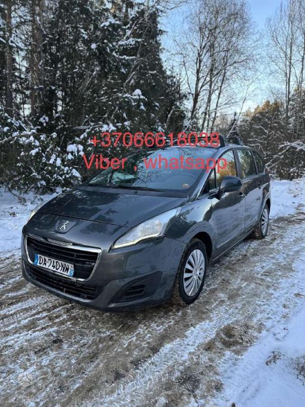 Grey Peugeot 5008 2013 in Vilnius, with an engine capacity of 1.56 L and mileage of 230 thousand km for 5100 €, photo 1 on AUTOMOTO.COM.LV