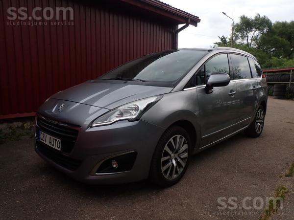 Pelēks Peugeot 5008 2014 Liepāja, ar dzinēja tilpumu 1.60 L un nobraukumu 145 tūkst. km par 6950 €, foto 4 vietnē AUTOMOTO.COM.LV