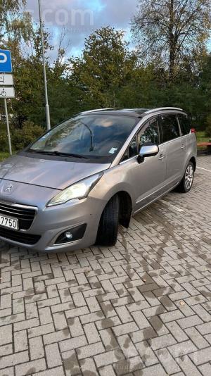 Grey Peugeot 5008 2015 in Jelgava, with an engine capacity of 2.00 L and mileage of 0 thousand km for 5750 €, photo  on AUTOMOTO.COM.LV
