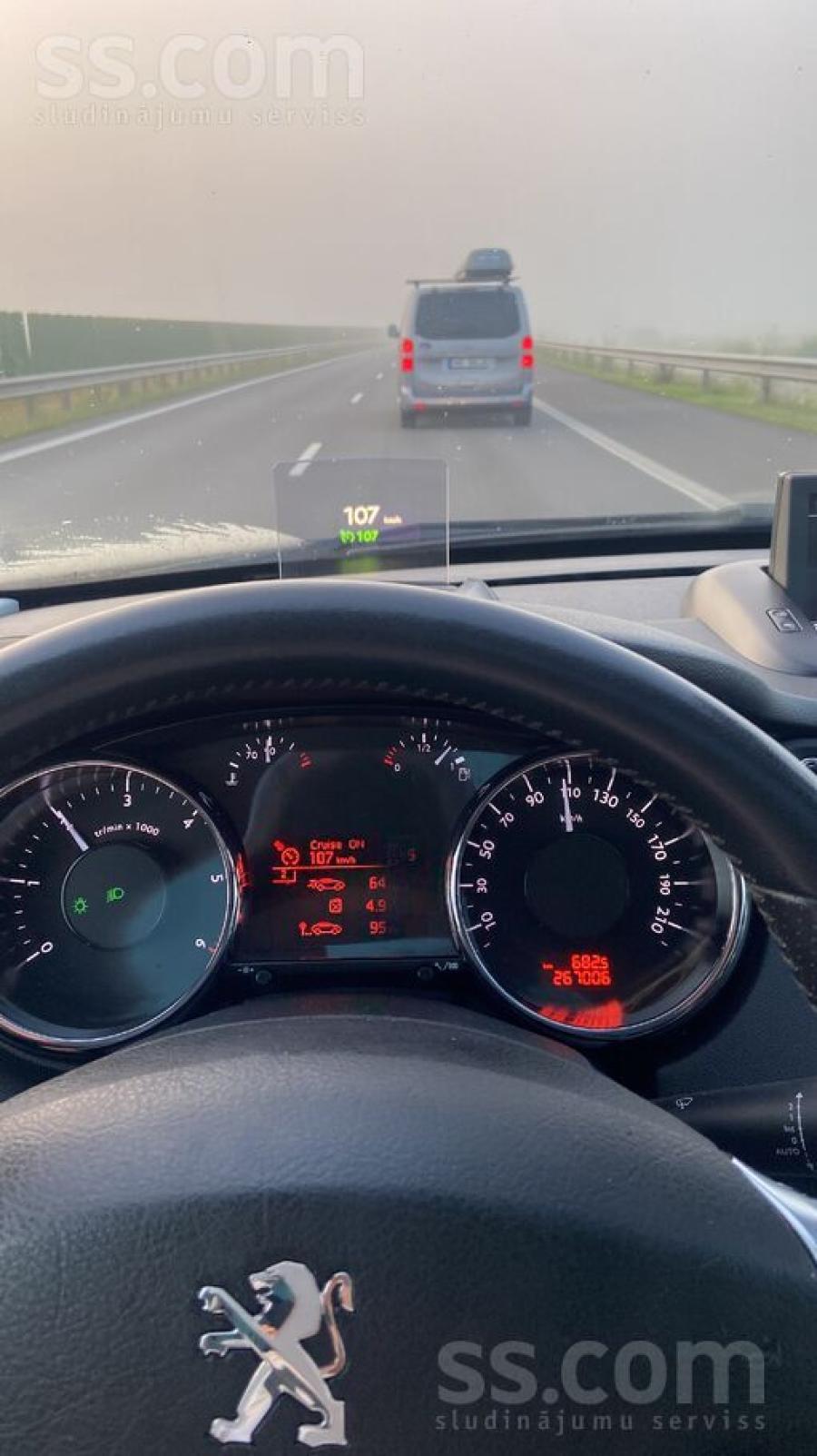 Grey Peugeot 5008 2015 in Jelgava, with an engine capacity of 2.00 L and mileage of 0 thousand km for 5750 €, photo 12 on AUTOMOTO.COM.LV
