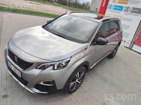 Grey Peugeot 5008 2018 in Jelgava, with an engine capacity of 2.00 L and mileage of 209 thousand km for 14880 €, photo 2 on AUTOMOTO.COM.LV