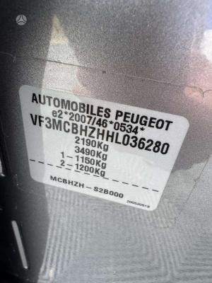 Pelēks Peugeot 5008 2018 Kauņa, ar dzinēja tilpumu 1.56 L un nobraukumu 259 tūkst. km par 11350 €, foto 15 vietnē AUTOMOTO.COM.LV