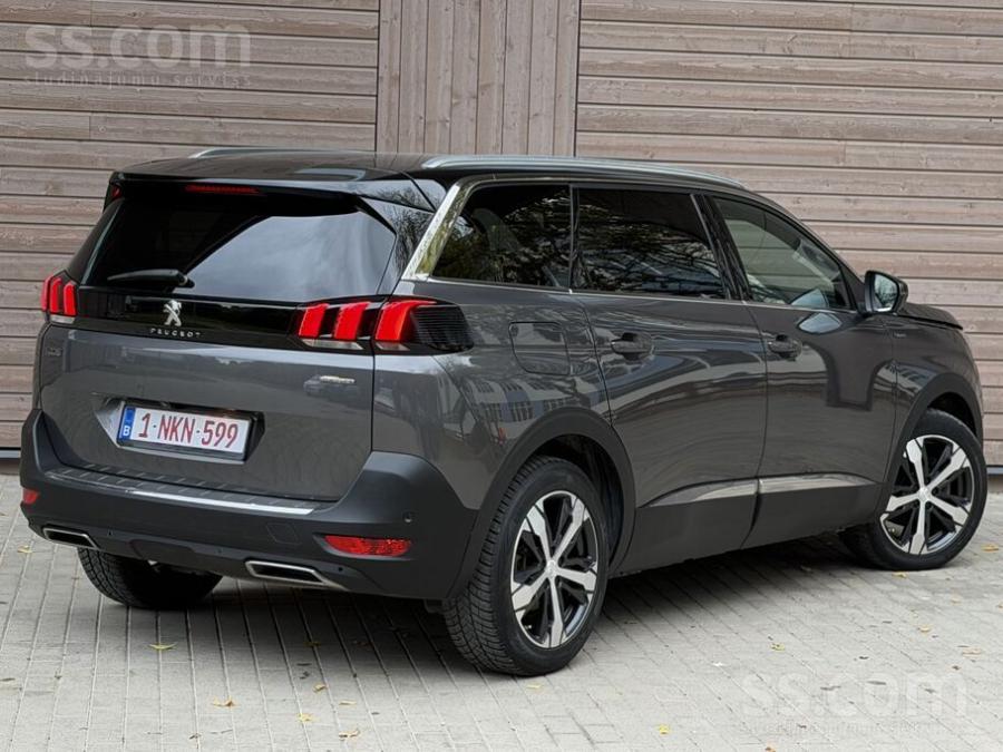 Grey Peugeot 5008 2020 in Jelgava, with an engine capacity of 1.50 L and mileage of 214 thousand km for 15990 €, photo 7 on AUTOMOTO.COM.LV