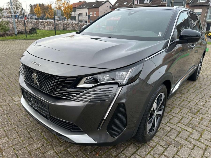 Grey Peugeot 5008 2021 in Kaunas, with an engine capacity of 1.60 L and mileage of 50 thousand km for 31124 €, photo 1 on AUTOMOTO.COM.LV
