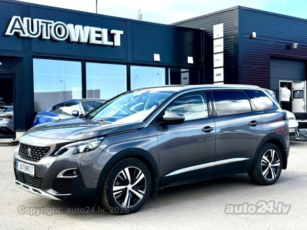 Grey Peugeot 5008 2017 in Tallinn, with an engine capacity of 1.60 L and mileage of 77 thousand km for 16790 €, photo 1 on AUTOMOTO.COM.LV