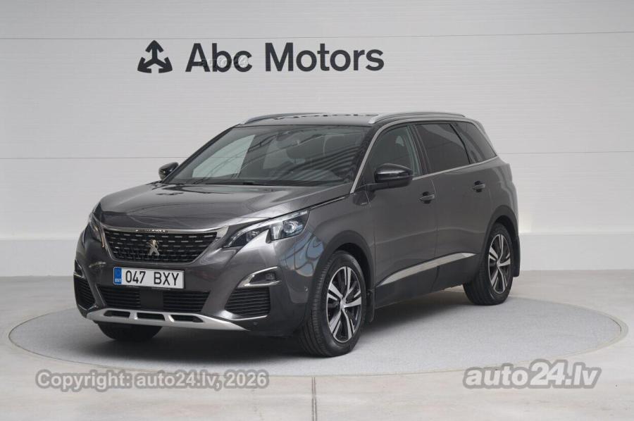 Grey Peugeot 5008 2018 in Tallinn, with an engine capacity of 1.60 L and mileage of 141 thousand km for 15990 €, photo 1 on AUTOMOTO.COM.LV