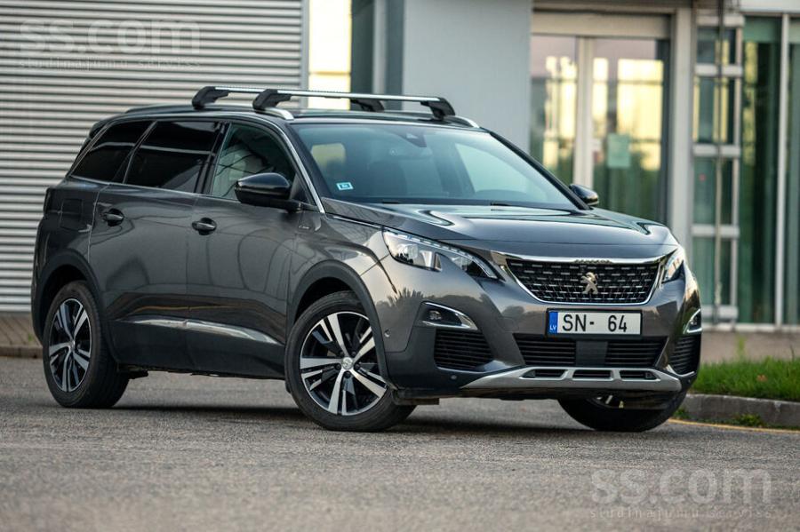 Grey Peugeot 5008 2018 in Riga, with an engine capacity of 2.00 L and mileage of 172 thousand km for 18000 €, photo 6 on AUTOMOTO.COM.LV